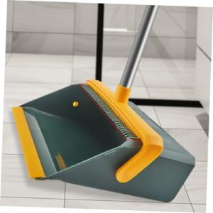 SOESFOUFU 1 Set Folding Broom Dustpan Standing Dustpan Kitchen Broom Indoor Broom Household Dustpan and Broom Long Handle Dust Pan Dust Pan and Broom Heavy Duty Broom Office Broom Pet Brush