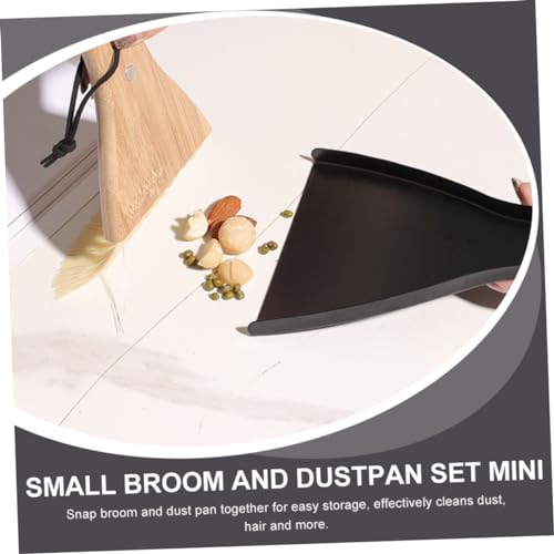 SOESFOUFU 1 Set Desktop Broom Dustpan Cleaning Supply Multi-Function Handheld Broom Hand Broom Desktop Sweep Brush Whisk Broom Keyboard Broom Keyboard Duster Brush Broom for Iron