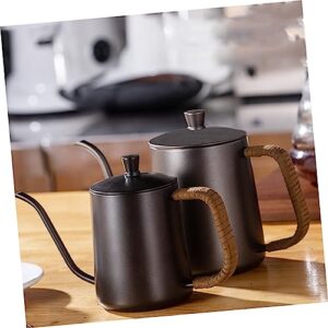 COLLBATH 1pc Hand Pour Coffee Pot Gooseneck Kettle Stovetop Coffee Espresso Maker Gooseneck Water Kettle Coffee Pouring Kettle Goose Neck Teapot Drip Filter Tea Kettle Brew Black