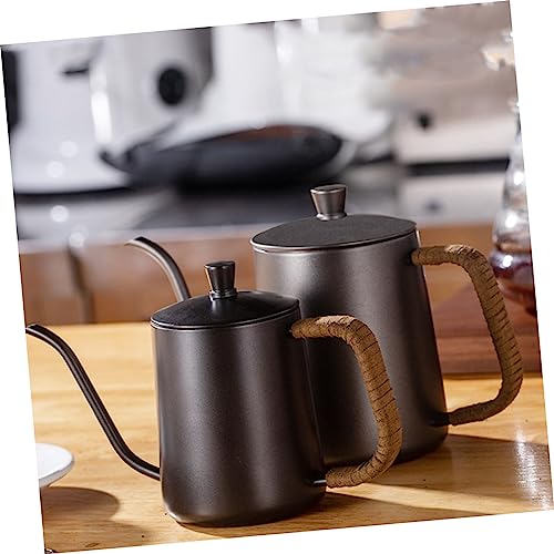 COLLBATH 1pc Hand Pour Coffee Pot Gooseneck Kettle Stovetop Coffee Espresso Maker Gooseneck Water Kettle Coffee Pouring Kettle Goose Neck Teapot Drip Filter Tea Kettle Brew Black