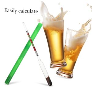 FUNOMOCYA 3 Pcs Sugar Meter Scale Hydrometer Beer Wine Hydrometer Alcohol Hydrometer Home Brew Hydrometer Triplescale Tester Maple Syrup Hydrometer for Wine Borosilicate Glass