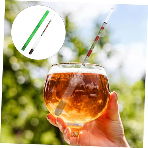 FUNOMOCYA 3 Pcs Sugar Meter Scale Hydrometer Beer Wine Hydrometer Alcohol Hydrometer Home Brew Hydrometer Triplescale Tester Maple Syrup Hydrometer for Wine Borosilicate Glass