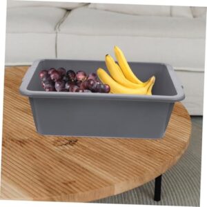 BUGUUYO 3pcs Restaurant Bowl Storage Box Storage Bins Dishwashing Tubs Washing Basin Tub Commercial Tote Tubs Multipurpose Bus Tub Restaurant Bus Tub Bus Tub for Restaurant Grey Pp