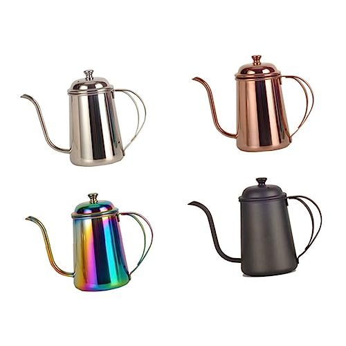 COLLBATH 1pcs Stainless Steel Water Jar Gooseneck Kettle Long Mouth Teapot Drip Kettle Espresso Kettle Espresso Coffee Maker Long Mouth Water Jar Narrow Spout Coffee Pot Water Jugs Machines