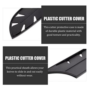 IMIKEYA 6pcs Knife Case Cutter Protective Cover Blade Protectors Knife Pouch Cover Protectors Kitchen Gadget Chef Knives Cover Knife Protector Sleeve Cutting Scabbard Safe Cutter Black Pp