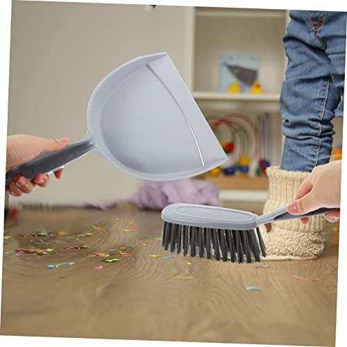 GOOHOCHY 5pcs Broom Dustpan Micro Brushes Mini Cleaning Brush Kid Broom Mop Table Dustpan and Balais Mini Saucepan Pet Mini Sweep Broom Board Aid Cleaning Scrub Brush Mini Broom Pp Purple