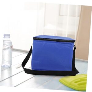 FUNOMOCYA Insulation Thermal Insulation Drink Thermal Insulation Tote Insulated Cooler Cooler for Catering Shopping Insulated Take Out Blue Aluminum