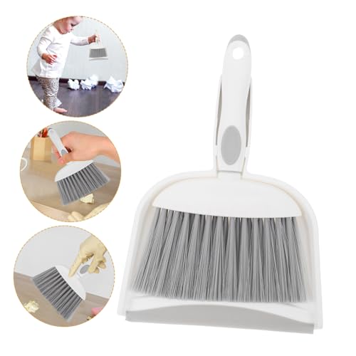 KICHOUSE 1 Set Mini Broom Dustpan Mini Dustpan Small Broom and Dustpan The Cars Whisk Brooms Table Crumb Sweeper Table-top Cleaning Brush Kitchen Cleaning Shovel Small Brush and Dustpan Pp