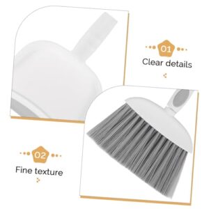 ABOOFAN 1 Set Mini Broom Dustpan Furniture Sweeping Duster Car Detailing Brushes Small Broom Brush Desk Broom Mini Hand Broom Cleaning Brushes for Household Use Car Detail Brush Pp