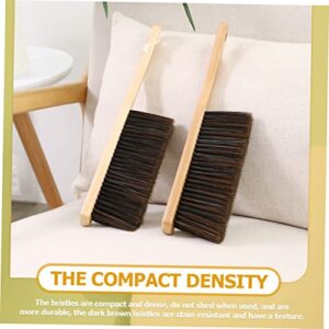 Healeved 2pcs Cleaning Brush Household Brooms Bed Brush Kid Broom Hand Broom Dish Brush with Soap Dispenser Fireplace Brush Small Duster Brush Desk Brush Handheld Brush Brown Lotus Tree