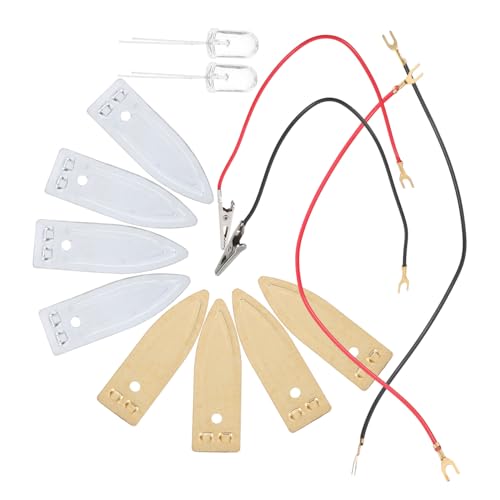 FUNOMOCYA 3 Sets Battery Experiment Anode Experiment Supplies Anode for Zinc Plating Electrode Material Copper Anode Fruit Experiment Tools Fruit Battery Experiment Anode ，