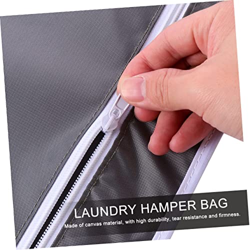 HOOTNEE 1pc Storage Bag Hanging Hamper Door-hanging Bag Multifunctional Bag Door Hanging Laundry Bag Back of Door Laundry Bag Oxford Pouch Hanging Laundry Basket Oxford Fabric Dark Grey