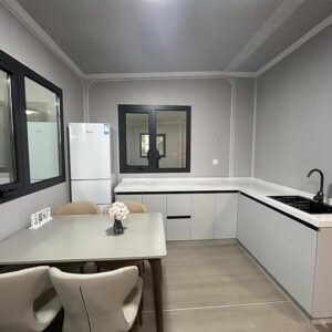 Tiny House Modern Prefab Modular Luxury Modern prefab Villa Mobile Vacation Tiny Steel Home -20 Feet prefabricated Tiny House with Balcony Kitchen Bathroom Bedroom Mobile Home eco Friendly House