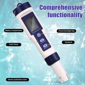 SOESFOUFU Water Quality Tester Water Ph Tester Water Tester for Home Portable Water Tester Pool Water Tester Ph Meter Digital Water Tester Drinking Water Tester Handheld Water Tester Plastic