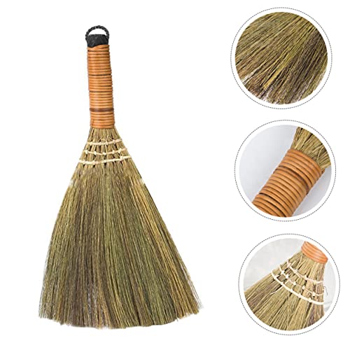 TOKIDNY 2pcs Household Dust Broom Straw Whisk Broom Hand Handle Broom Natural Small Broom Decor Small Hand Broom Children s Small Furniture Sweeping Duster Crumb Balai Broom Indoor Gala