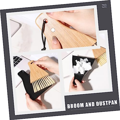 SOESFOUFU 1 Set Desktop Broom Dustpan Cleaning Supply Multi-Function Handheld Broom Hand Broom Desktop Sweep Brush Whisk Broom Keyboard Broom Keyboard Duster Brush Broom for Iron