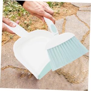 Amosfun Set Mini Broom Dustpan Small Broom and Dustpan Tabletop Broom Hand Broom Small Table Broom Mini Cleaning Broom Keyboard Broom Brush Brooms Cleaning Broom Plastic Green