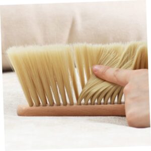 SEWOART Wooden Bed Brush Bristle Drafting Brush Carpet Brush Dusting Brush for Cleaning Bench Brush for Cleaning Broom Patio Cushion Cleaner Woodshop Brush Woodworking Cleaning Brush Door