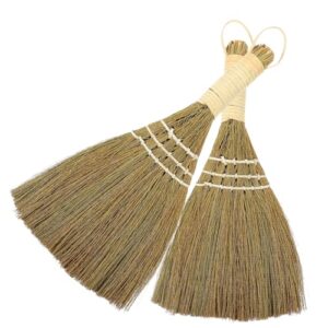 orfofe 6 pcs kitchen cleaning broom mini corn broom play heavy-duty broom mini desk broom hand-made broom home sweeping broom cleaning kit house ﻿ cleaning supplies whisk broom miscanthus