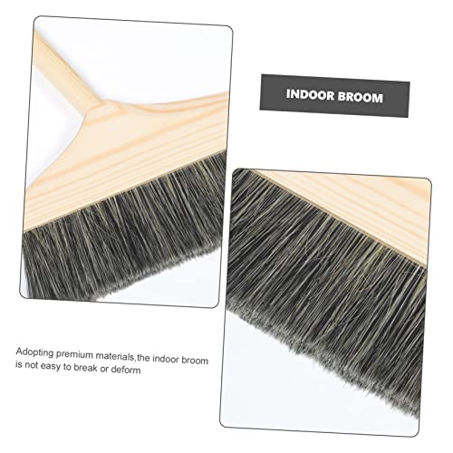 BCOATH Wooden Long Handle Broom Indoor Sweeping Broom Courtyard Broom Garbage Sweeping Broom Soft Broom Lawn Concrete Broom Outdoor Indoor Broom Dust Brooms Carpet Broom Rv Bristle Hair