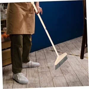 BCOATH Wooden Long Handle Broom Indoor Sweeping Broom Courtyard Broom Garbage Sweeping Broom Soft Broom Lawn Concrete Broom Outdoor Indoor Broom Dust Brooms Carpet Broom Rv Bristle Hair