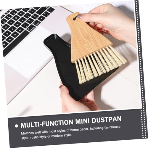 SOESFOUFU 1 Set Desktop Broom Dustpan Cleaning Supply Multi-Function Handheld Broom Hand Broom Desktop Sweep Brush Whisk Broom Keyboard Broom Keyboard Duster Brush Broom for Iron