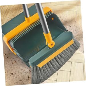 SOESFOUFU 1 Set Folding Broom Dustpan Standing Dustpan Kitchen Broom Indoor Broom Household Dustpan and Broom Long Handle Dust Pan Dust Pan and Broom Heavy Duty Broom Office Broom Pet Brush