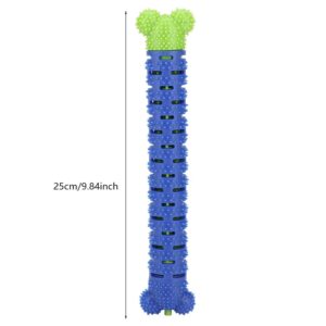 YZSHILIUHUA Silicone Blue Green Pet Molar Tooth Cleaner Brushing Stick, Dog Toothbrush Toy for Effective Dental Care, Soft Silicone Chew Toy for Teeth and Fresh Breath