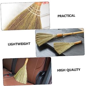 TOKIDNY 2pcs Household Dust Broom Straw Whisk Broom Hand Handle Broom Natural Small Broom Decor Small Hand Broom Children s Small Furniture Sweeping Duster Crumb Balai Broom Indoor Gala