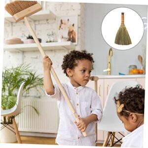 TOKIDNY 2pcs Household Dust Broom Straw Whisk Broom Hand Handle Broom Natural Small Broom Decor Small Hand Broom Children s Small Furniture Sweeping Duster Crumb Balai Broom Indoor Gala