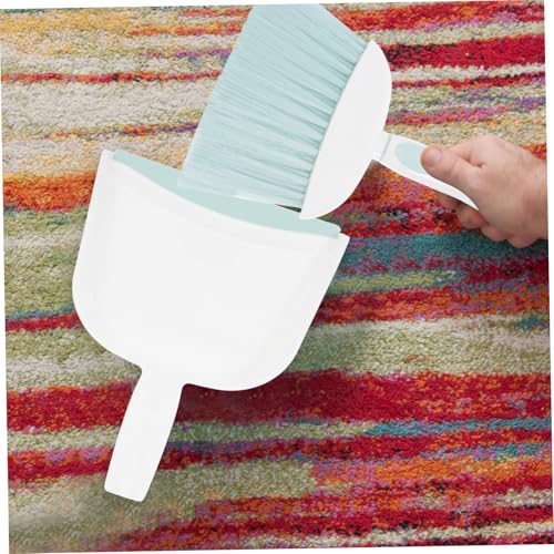 Amosfun Set Mini Broom Dustpan Small Broom and Dustpan Tabletop Broom Hand Broom Small Table Broom Mini Cleaning Broom Keyboard Broom Brush Brooms Cleaning Broom Plastic Green