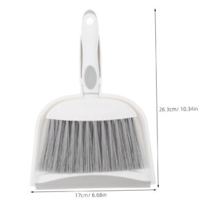 Mikinona 1 Set Mini Broom Dustpan Small Brush and Dustpan Desk Waste Broom Car Detailing Brush Small Broom Brush Car Vent Cleaner Car Interior Cleaning Brush Car Gaps Brush Car Broom Pp