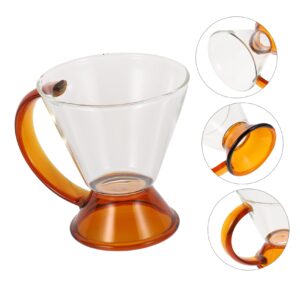 NAMOARLY Coffee Pot Travel Espresso Maker Clear Coffee Mugs Drip Coffee Maker Tea Severs Coffee Brewer Lemonade Cups with Lids Manual Espresso Machine Water Container Coffee Cup Glass White