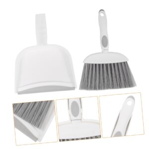 Amosfun 1 Set Mini Broom Dustpan Desktop Dustpan Car Gaps Brush Car Broom Table-top Cleaning Brush Table Whisk Brooms Table Top Brush Small Broom Dustpan Desktop Cleaning Broom Pp