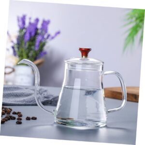 BRIGHTFUFU Coffee Hand Pot Coffee Kettle Gooseneck Kettle Stovetop Coffee Dripper Pot Coffee Espresso Machine Gooseneck Coffee Pots Coffee Maker Narrow Spout Water Kettle Espresso Pot Glass