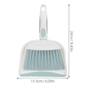 Cabilock Set Mini Broom Dustpan Tabletop Broom Hand Broom Small Table Broom Small Broom and Dustpan Keyboard Broom Brush Mini Cleaning Broom Brooms Whisk Broom Small Plastic Green