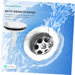 WOONEKY Bath Sink Plug Bath Drain Plug Tub Drain Stopper Bathroom Bathtub Plug Sink Basket Replacement Bathtub Basin Supplies Kitchen Sink Filter Sink Food Strainer Bath Tub Plug Plastic