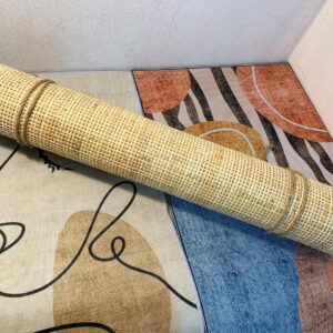 20" (1.7Feet) Width x 6.6 Feet Length Natural Rattan Roll, Rattan, Large Size Cane Webbing, Rattan Fabric, Caning Material, Cane Webbing Roll, Rattan Webbing from Origin Asia for Rattan Furniture