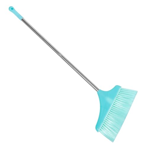 Hoement Home Broom Angle Broom Long Handle Cleaning Broom Office Broom Floor Cleaning Broom Floor Cleaning Tool Outdoor Broom Floor Sweeping Broom Hair Cleaning Broom Sky-Blue Plastic