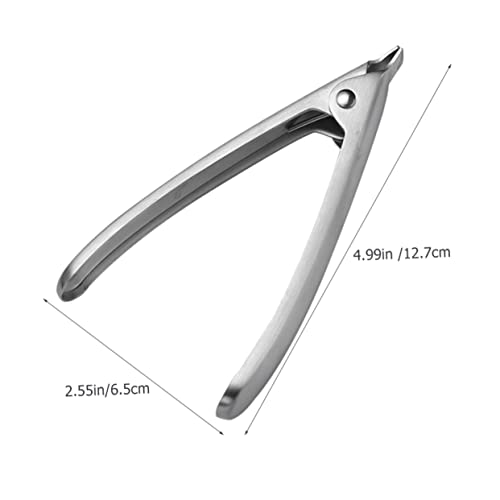 FELTECHELECTR Stainless Steel Clam Opener Knives Dexter Knives Daily Use Clam Clamp Ergonomic Clam Clamp Clams Open Clips Kitchen Clam Clamp Blood Clam Clip Pine Nut Opener Silver