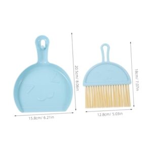 Levemolo 1 Set Broom to Clean up Cars Automotive Brooms Detailing Brush Combos Small Sweeping Countertop Brush Small Cleaning Brush Multi-Function Whisk Broom Desk Cleaner Brush Blue Pp