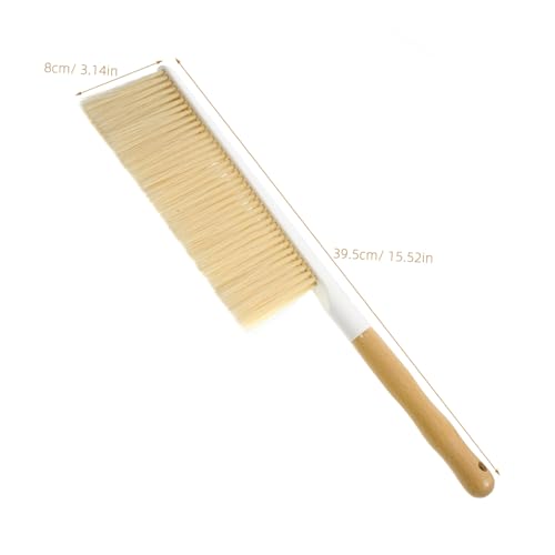 COOLHIYA Dust Brush Cleaning Brush Hair Broom Whisk Brooms Soft Brush Soft Bristle Hair Brush Handheld Broom Stains Remover Brush Kitchen Brush Keyboard Brush Hand Broom Beige The Pet