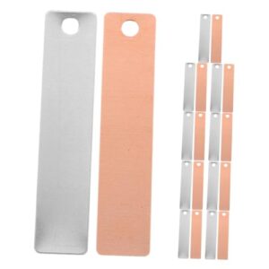 8 pairs battery electrode sheet batteries zinc electrode strip zinc plates battery experiment materials anode for zinc electroplating zinc anode diy fruit battery materials copper hootnee