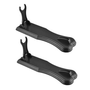 showeroro 2pcs vertical single pole seat kitchen fittings organizer holder knives display stand kitchen knife block cutter holders knives holders flatware plastic knives stands abs black