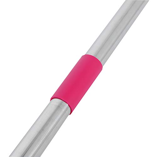 Multifunction Telescopic Floor Carpet Broom, Pet Hair Dust Removal Cleaner, Sweeper, Tools (Pink)