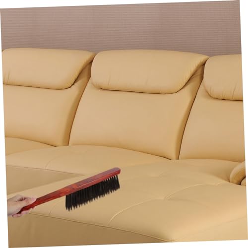 MUCKLILY Long Handle Bed Brush Brushes Cleaning Brush Broom Dusting Brush Sofa Dust Brush Upholstery Brush Car Brush Clothes Brush Bench Brush Hand Brush Dust Remover Brush Brown Wood