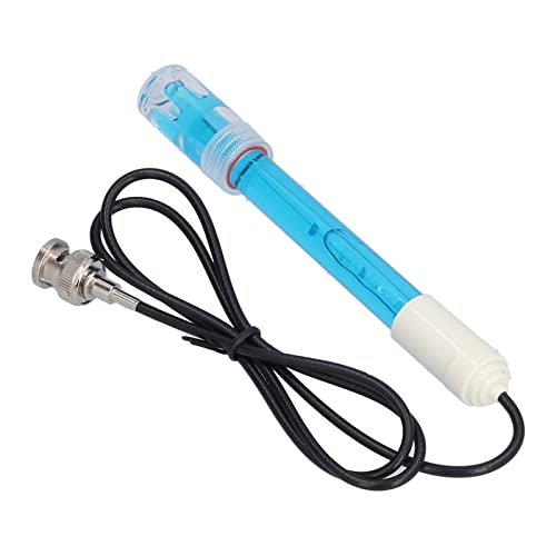 Composite PH Electrode Probe PH Tester Electrode for Chemical Industry Plastic Shell Non Fillable PH Sensor for PH Meter Suitable for Most PH and Controller BNC Connectors