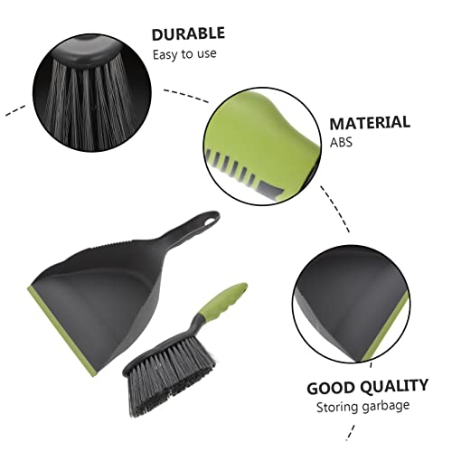 SEWOART 1 Set Desktop Sweeping Set Compact Dustpan Household Cleaner Computer Screen Cleaner Household Brooms Cleaning Kit Household Floor Cleaners Mini Dustpan and Broom Pet Broom Abs