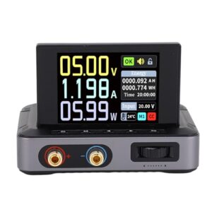 programmable cnc dc power supply, dc5.0v-32v input voltage, 30v output, 5a current, 150w power, 2.8 inch hd ips color screen, portable dc power supply (us plug)