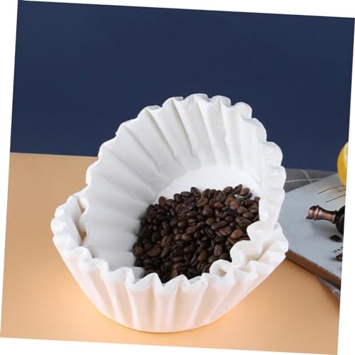 GRIRIW 100 Sheets American Coffee Filter Paper Tea Boiling Filter Coffee Espresso Cold Brew Coffee Filter Loose Tea Filter Milk Strainer Kung Fu Tea Filter Cup Coffee Machine Filter White